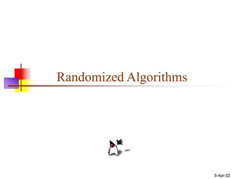 44 randomized algorithms ppt programming languages computing
