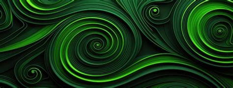 Premium Ai Image 3d Abstract Design Background With Wavy And Spiral Curves Generative Ai