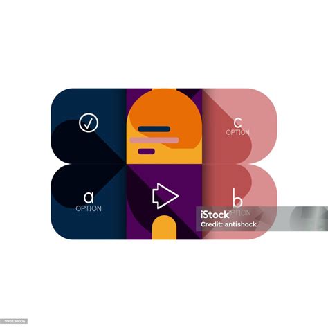 인포 그래픽 옵션 및 단계적으로 둥근된 사각형 차트 그래프 옵션 부품 프로세스 다이어그램의 요소 0명에 대한 스톡 벡터 아트 및 기타 이미지 Istock