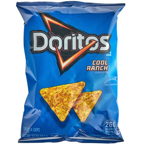 Doritos Cool Ranch Flavored Tortilla Chips 1 75 Oz 64 Case