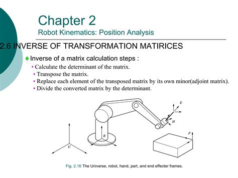 Chapter 2 Robot Kinematics PPT