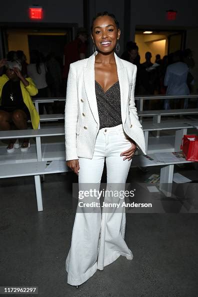 Melanie Liburd Attends The Son Jung Wan Front Row During New York News Photo Getty Images