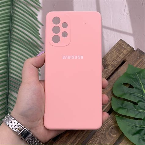 قاب گوشی Galaxy A73 سامسونگ سیلیکونی پاک کنی اورجینال داخل پارچه ای