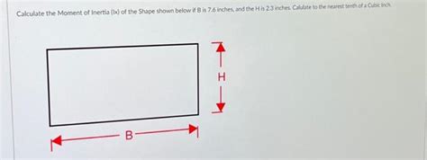 Calculate The Moment Of Inertia Lx Of The Shape Chegg Com