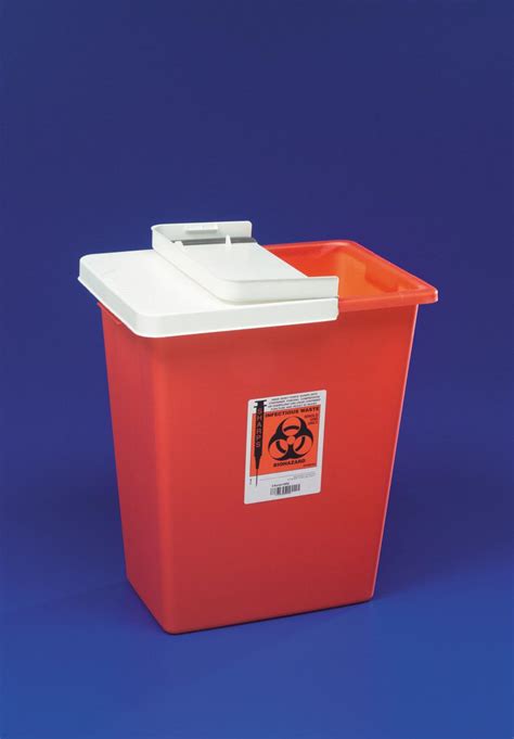 Cardinal 8 Gal Sharpsafety Sharps Container W Hinged Lid Red Right Way Medical Cardinal 8 Gal Sharpsafety Sharps Container W Hinged Lid Red Right Way Medical