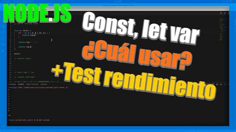 VARIABLES JavaScript ES6 Const VS Let VS Var Tests De Rendimiento