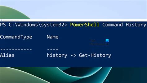 How To See Powershell Command History On Windows 11 10