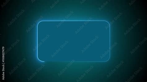 Infinite Continual Frame Background Seamless Loop Rectangle Animated Hi Tech Animation