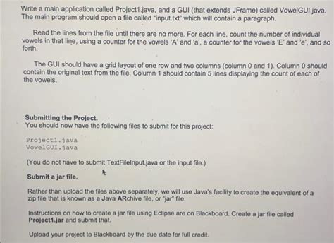 Solved Write A Main Application Called Project1 Java And A Chegg