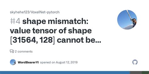 Shape Mismatch Value Tensor Of Shape 31564 128 Cannot Be Broadcast