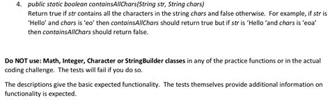 Solved 4 Public Static Boolean Containsalcharsstring Str