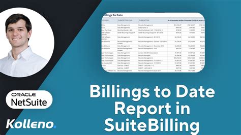 Netsuite Tutorial Billings To Date Report In Suitebilling Youtube