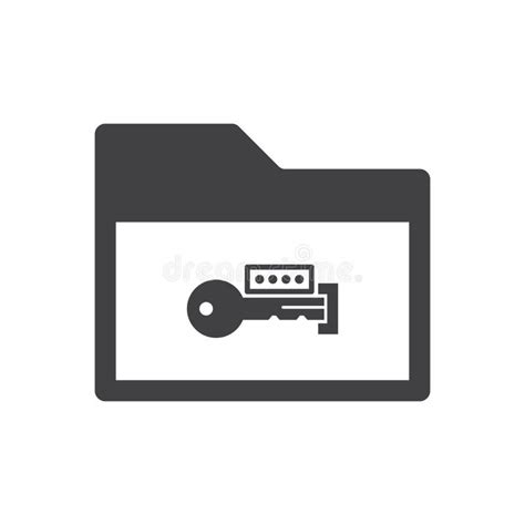 Folder Password Lock Icon Stock Illustration Illustration Of Unlock 376355477