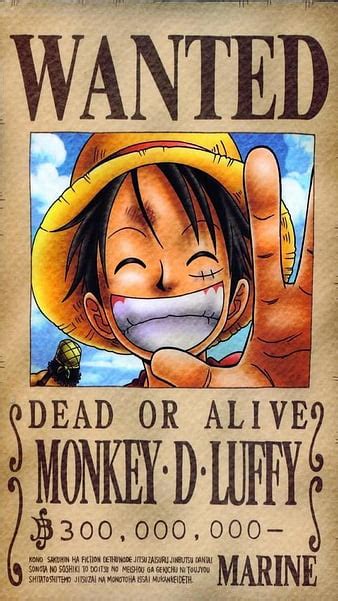 One Piece Wanted Poster Luffy