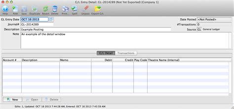 Creating A General Ledger Sales Entry Arts Management Systems