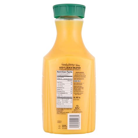 Simply Made Orange Juice Nutrition Facts Besto Blog