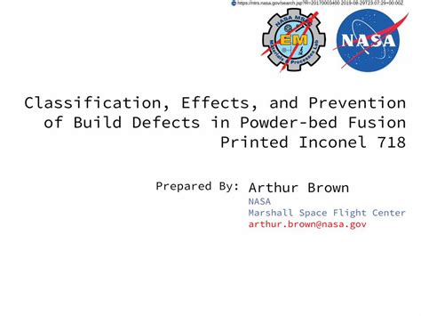Pdf Classification Effects And Prevention Of Build Defects
