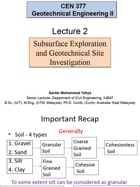 Lecture 2 Pdf Geotechnical Engineering Civil Engineering