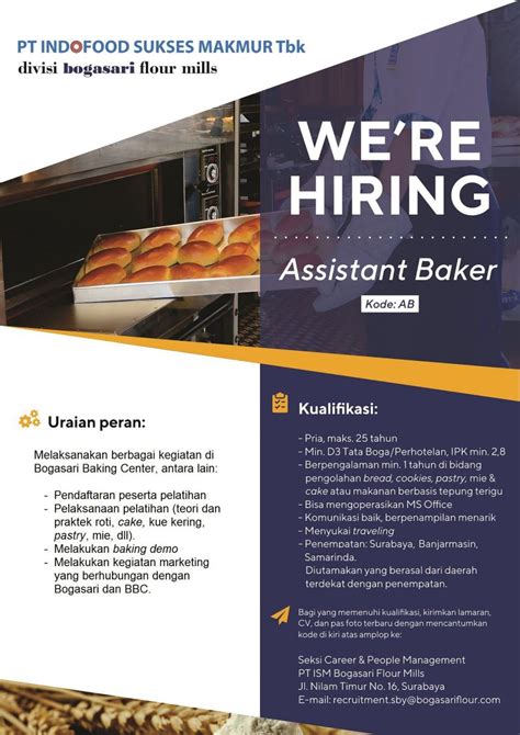Lowongan Kerja PT Indofood Sukses Makmur Tbk Divisi Bogasari Flour Mills Bulan Juli Guru