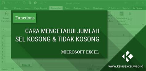 Rumus Excel Menghitung Jumlah Cell Materi Pendidikan