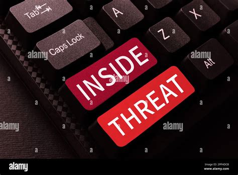Writing Displaying Text Inside Threat Internet Concept Information That Only An Insider Would