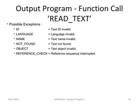 Chapter 04 Sap Script Output Program Ppt Free Download