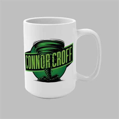 Connor Croff Green Circle Logo Mug 15oz Connor Croff Wx