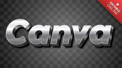 Canva Silver Text Effect Generator