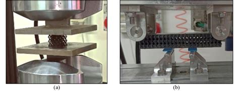 A Experimental Setups For Compressive Tests And B For Four Points