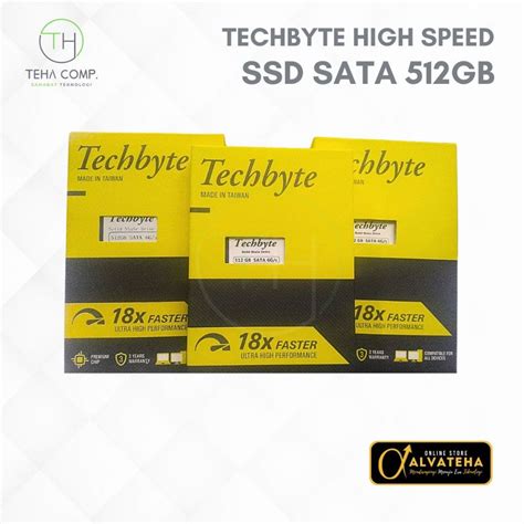 Jual Ssd 1tb 512gb 256gb 128gb Techbyte High Speed Sata Iii Pc Cpu Laptop Shopee Indonesia