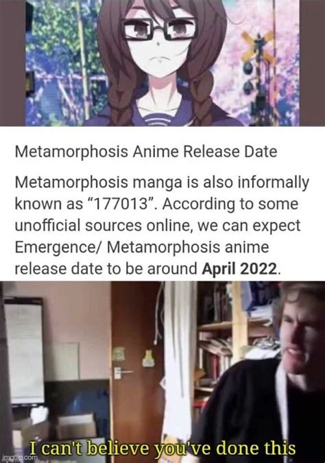 Metamorphosis Anime Release Date Metamorphosis Manga Is Also Informally