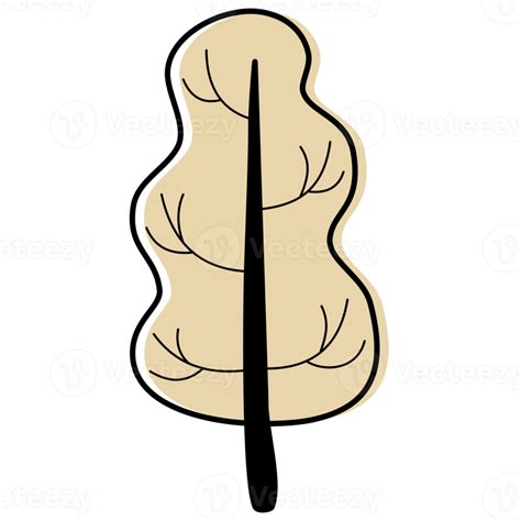 Cute Tree Doodle Collection 17786195 Png