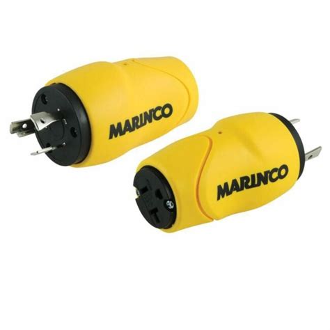 Marinco Shore Power Straight Adapter 30a Male 15a Female S30 15