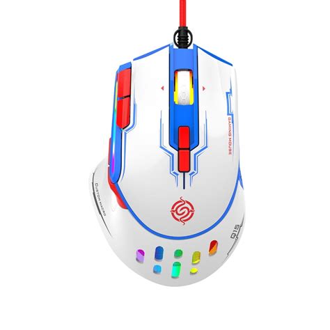 Lanema Rgb Usb Wired Gaming Mouse Macro Programming 6400dpi 9 Buttons Programmable Ergonomic For