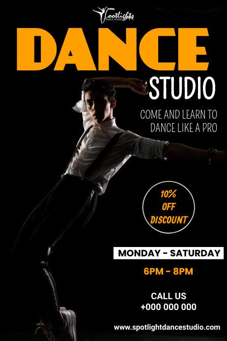 Dance Classes Template Postermywall