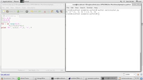Vector Algebra On Linux With Python Script Part 1