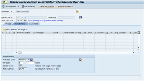 QA SAP Tcode Change UD Without History QA SAP Tcode Change UD Without History