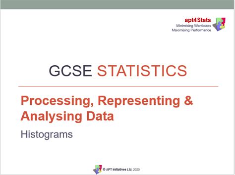 Apt4stats Powerpoint For Gcse Statistics On Histograms Lesson 12 Of