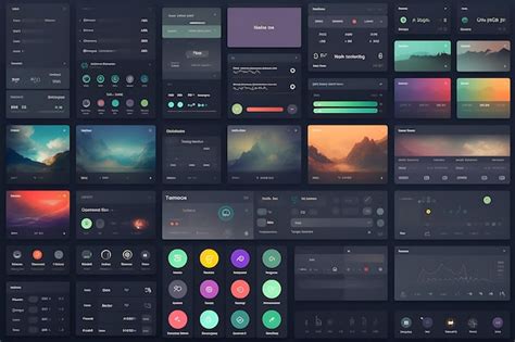 Premium Photo Ui Ux Kit For Apps And Website Ui Design With Gradient