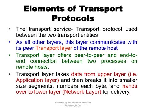 Transport Layerpptx Computer Networking Computing