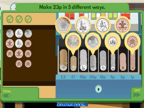 Find Different Combinations Of Coins That Equal The Same Amounts Of Money Mathsframe