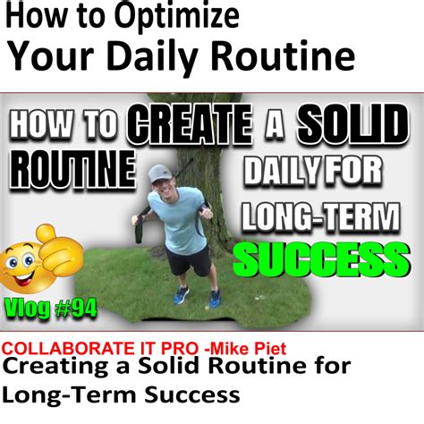 how to optimize your daily routine creating a solid routine for long