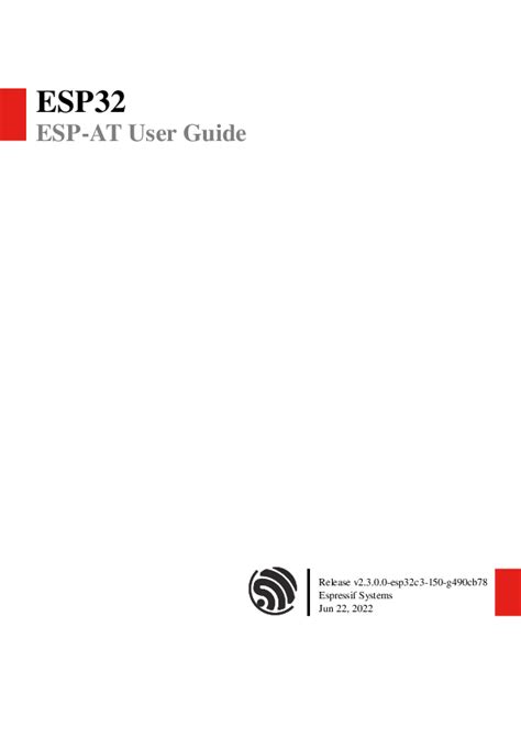 Espressif Esp32 Chip Revision V30 User Guide
