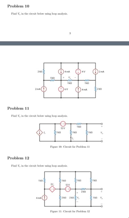 Answwr 10 ﻿and 11 ﻿and 12 ﻿with Workproblem 10find Vo
