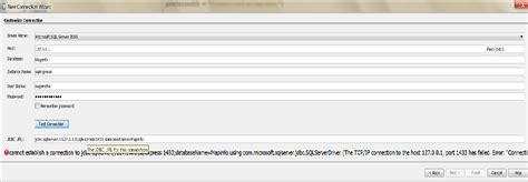 Java Netbean Service With Sql Server 2008 Stack Overflow