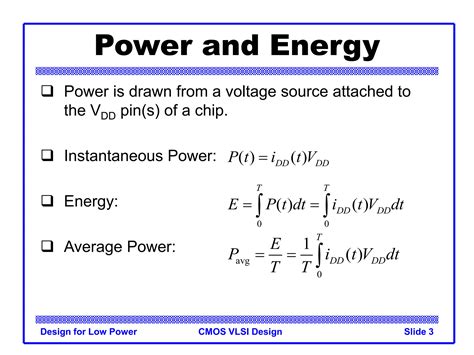 Introduction To Cmos Vlsi Design For Low Power Ppt