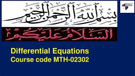 SOLUTION Application Of Differential Equation Studypool