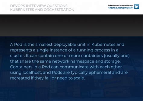 Taras Sahaidachnyi On Linkedin Devops Kubernetes Interivew Questions Interviewquestion