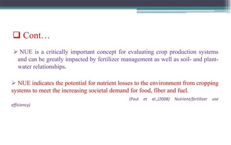 Advanced Techniques To Increase Nutrient Use Efficiency Ppt