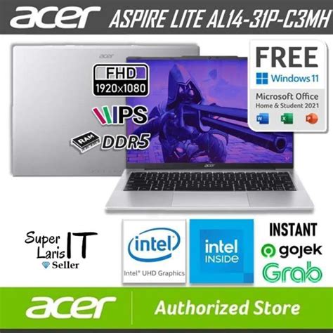 Jual Acer Aspire Lite Al P C Mh Intel N Gb Gb Ips W Ohs Di Seller Super Laris It